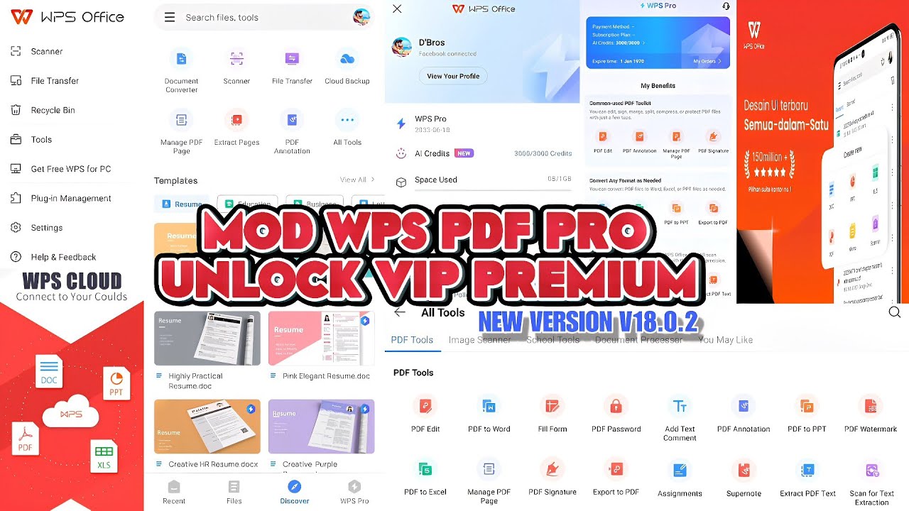 WPS OFFICE + PDF WORD SHET PPT, POWERPOINT, FORM & NOTE || WPS PRO E-LEARNING INFORMATION ...