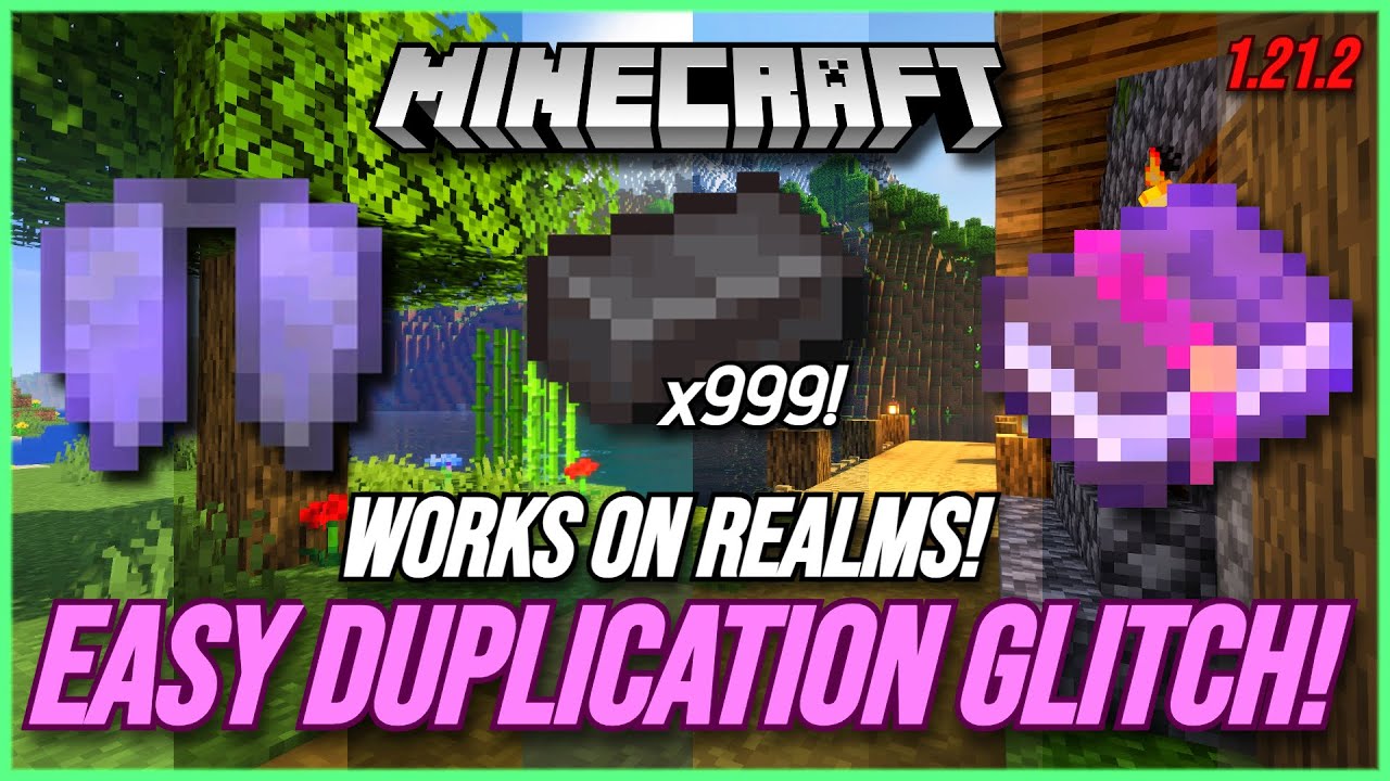 MINECRAFT BEST REALM DUPLICATION GLITCH! 1.21.3 BEDROCK (Playstation ...