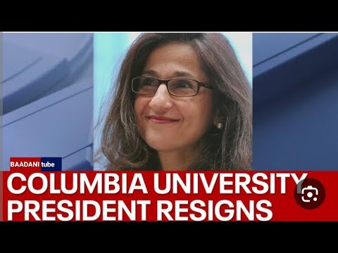 Columbia University president resignation - YouTube