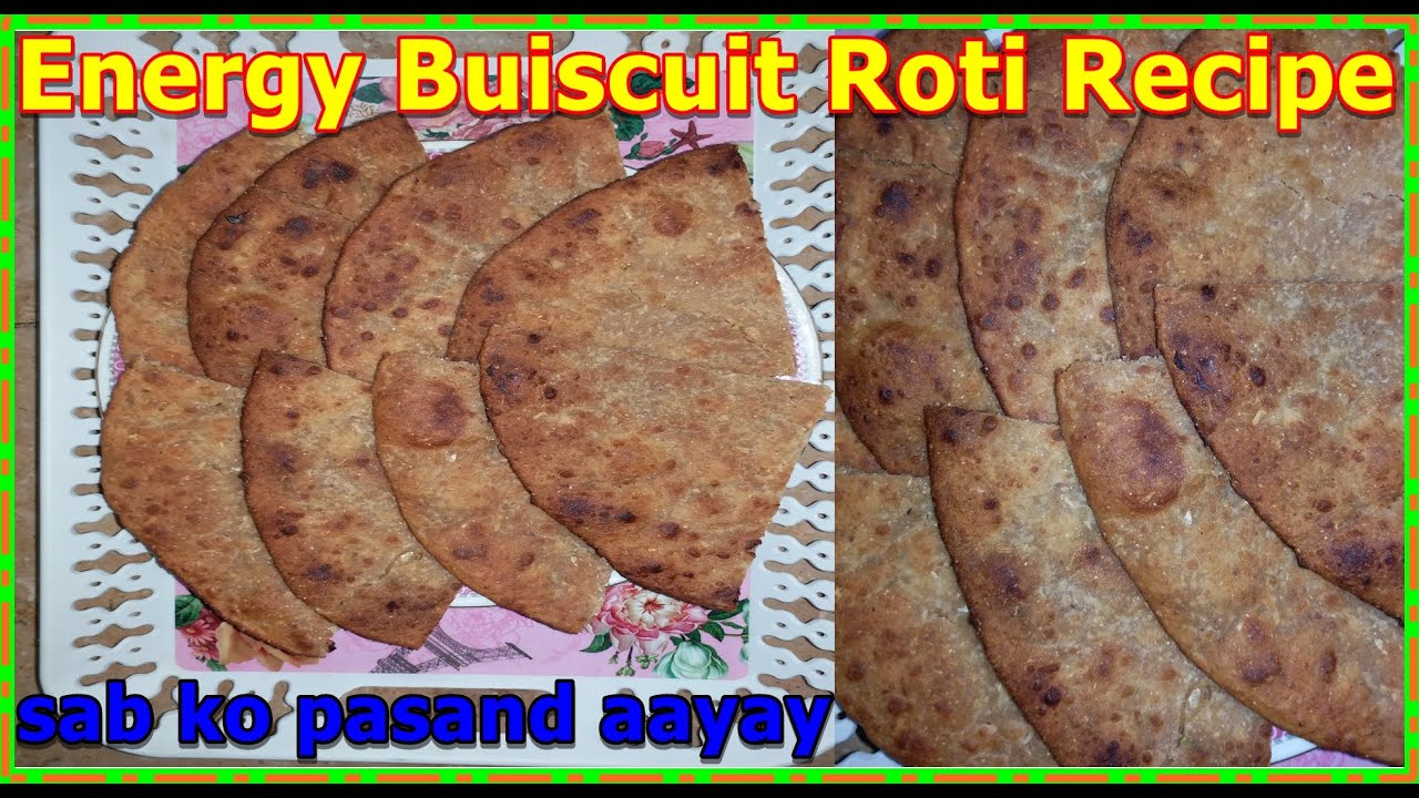 Energy Biscuit Roti Recipe | Sugar Paratha Desi Style | Mazaydar Meethi ...