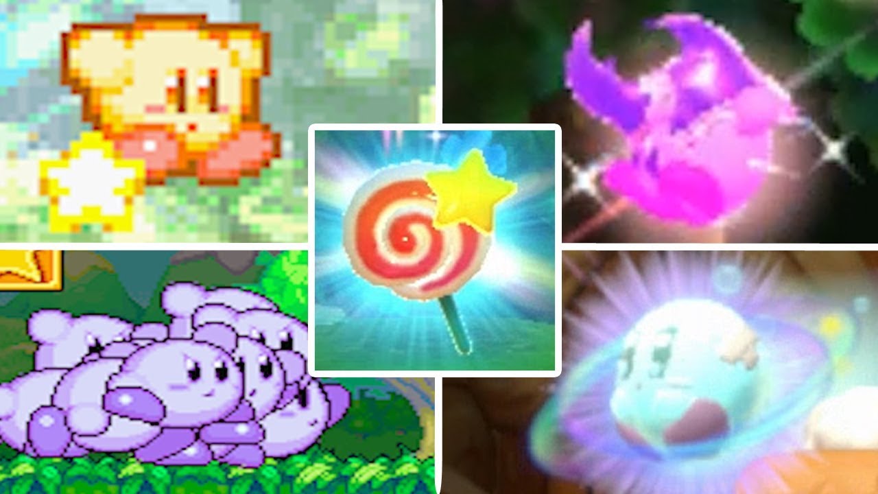 Evolution of Invincibility Candy in Kirby Games (1991 - 2018) - YouTube