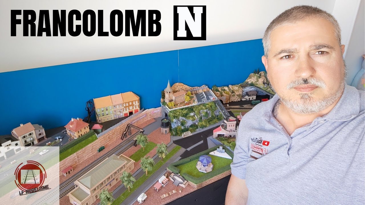 réseau échelle N FRANCOLOMB maquette train électrique miniature ...