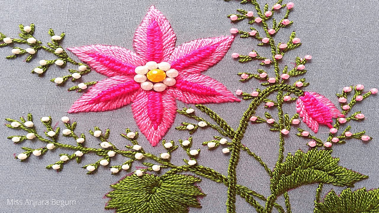 Beaded and Hand Stitched Embroidery, Authentic Beaded Embroidery ...