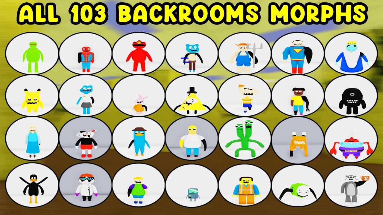How To Get ALL 103 BACKROOMS MORPHS in Find The Backrooms Morphs (102 ...