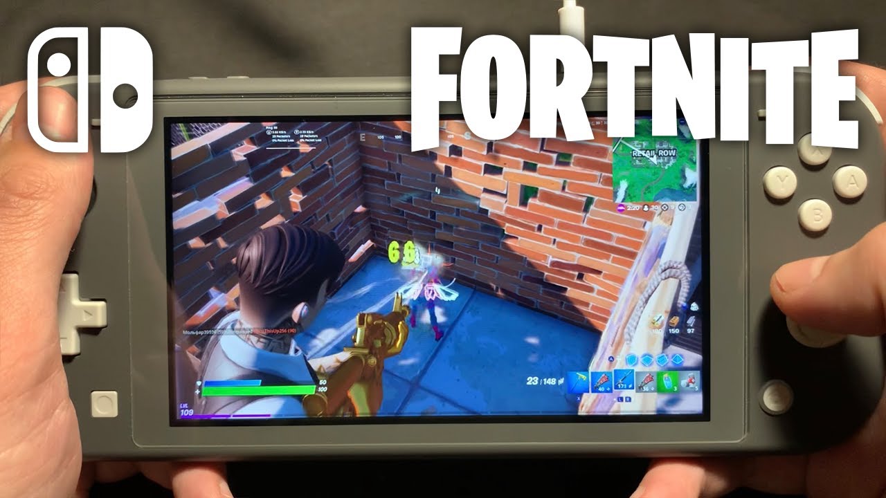 Fortnite on Nintendo Switch Lite #36 - YouTube