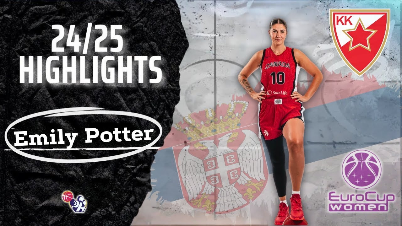 Emily Potter Highlights 2024/25 || EuroCup & Serbia 1. ZLS || Crvena ...