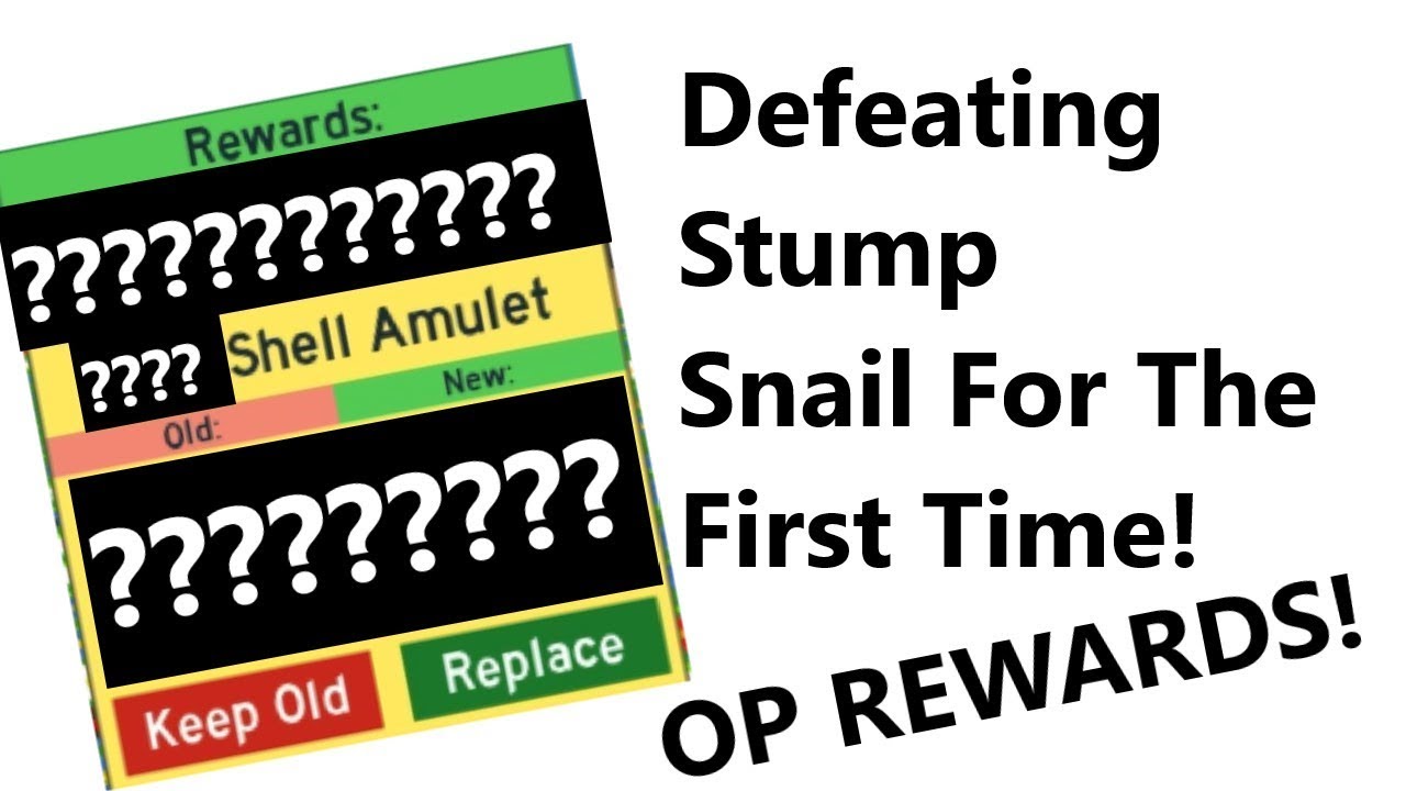 Defeating Stump Snail For The First Time *OP REWARDS* | Roblox Bee ...