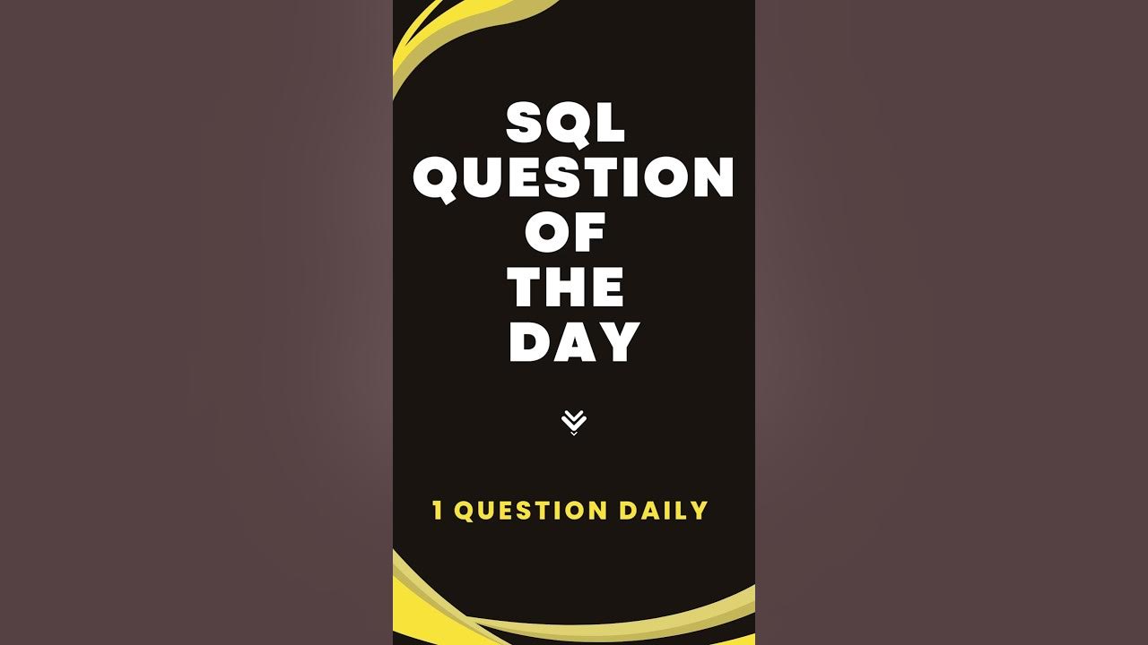Sql Challenge Of The Day 37 Youtube