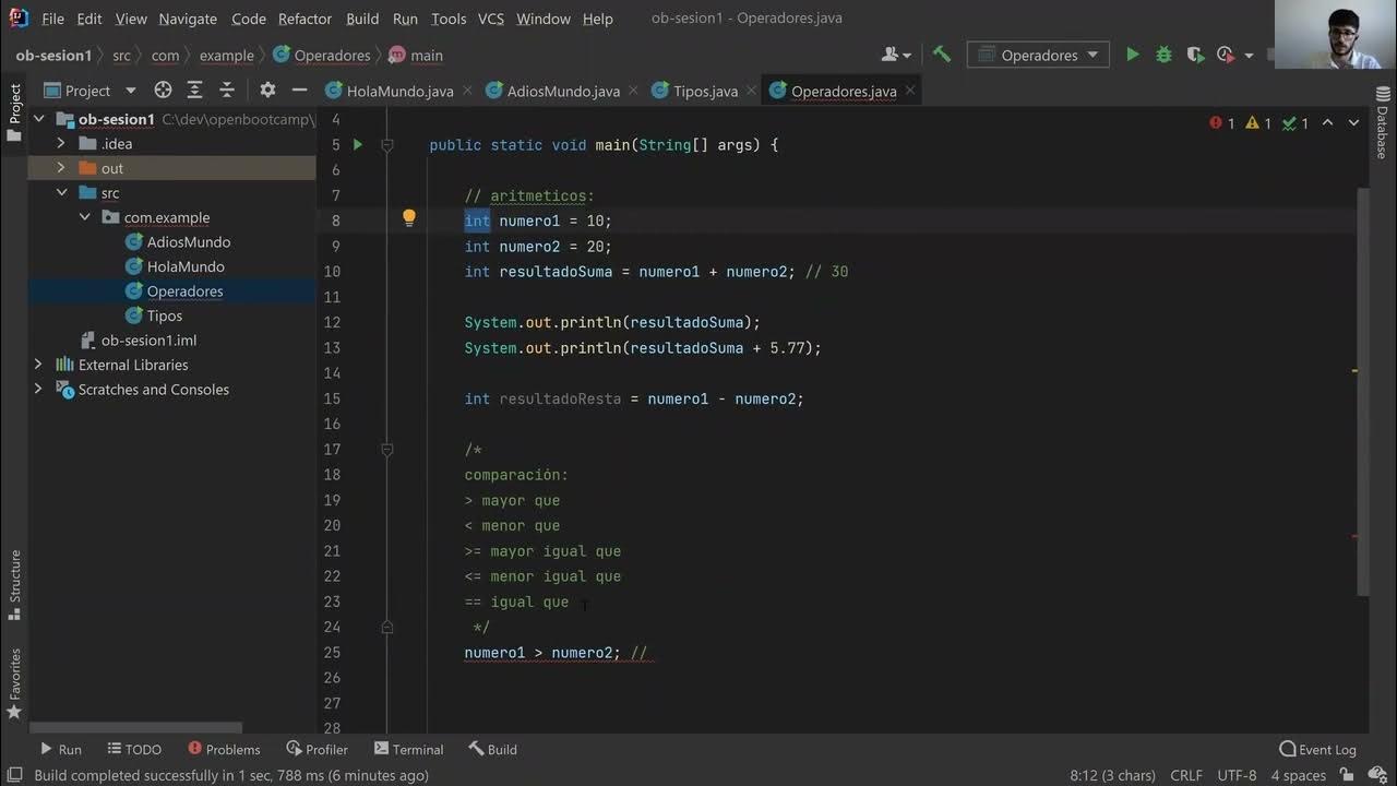16 Operadores comparación - Curso Java - OpenBootcamp - YouTube