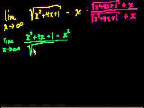 01 Limit basics 06 Limit examples w brain malfunction on first prob part 4 - YouTube