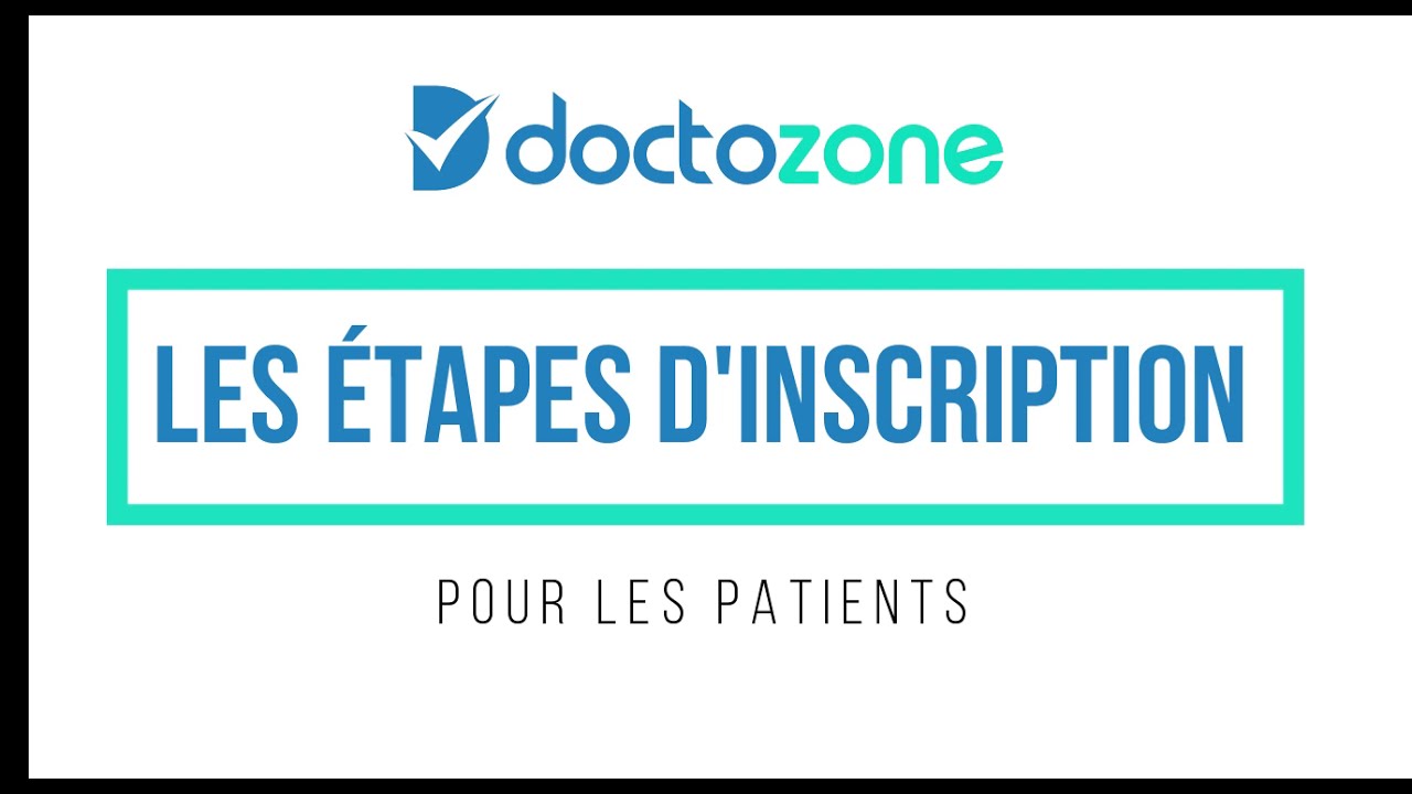Les étapes d'inscription pour les patients - YouTube
