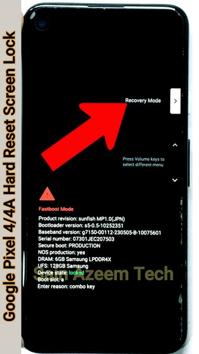 Unlock Google Pixel 4/4A Hard Reset Screen Lock Without PC -Pixel 4A Pattern Lock Bypass 100% ...
