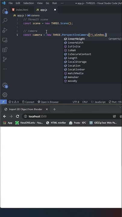 From Blender To Browser Threejs Tutorial Youtube 