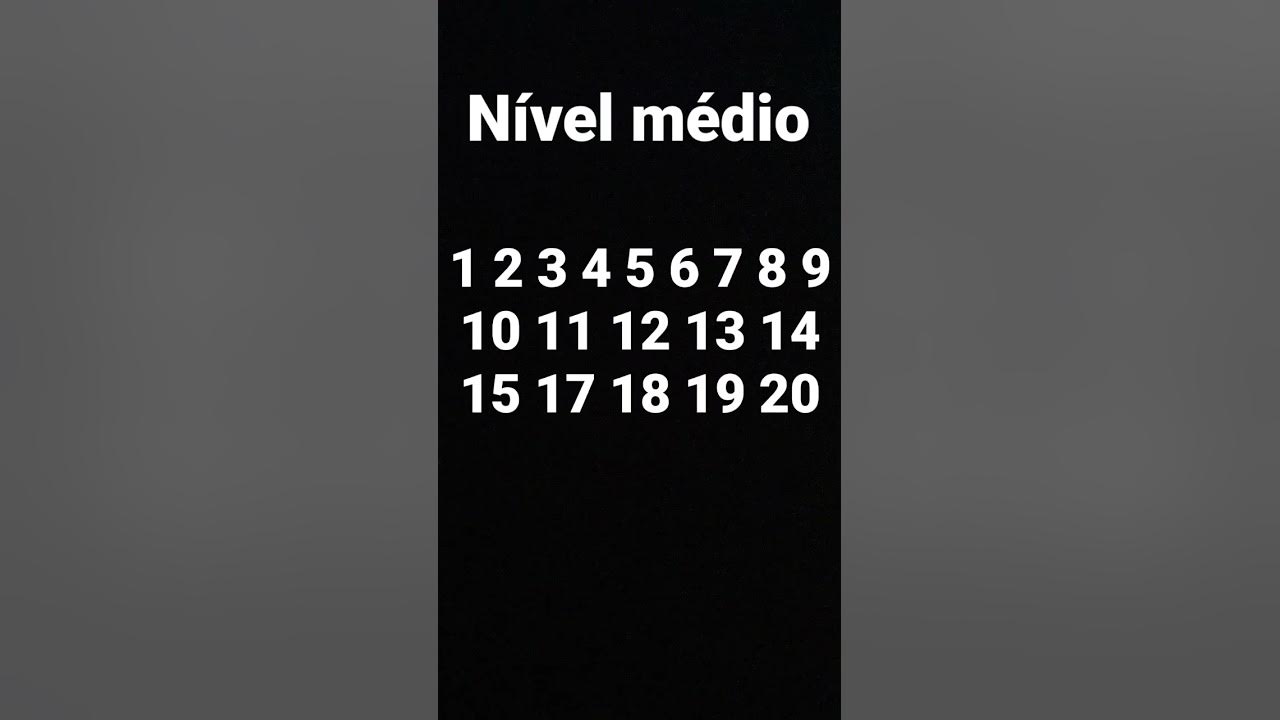 Qual O Número Está Faltando Nível Médio Youtube