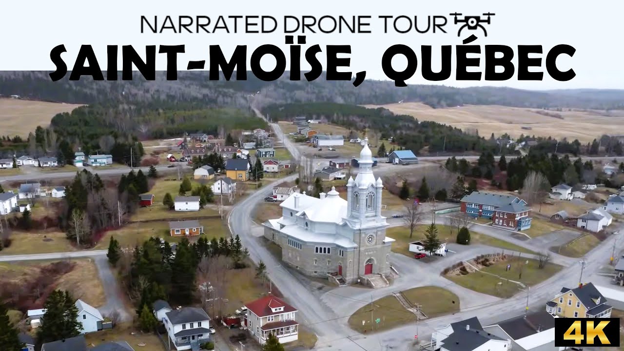 ⚜️Discover Saint-Moïse, Québec from Above | 4K Drone Experience ️ - YouTube