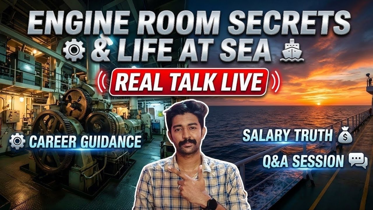 ENGINE ROOM SECRETS & LIFE AT SEA ⚙️🚢 | REAL SHIP LIFE TALK – LIVE # ...