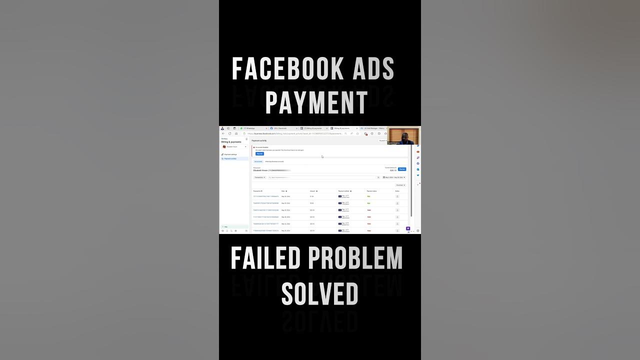 Facebook ads payment failed problem solved #Shorts #facebookads - YouTube