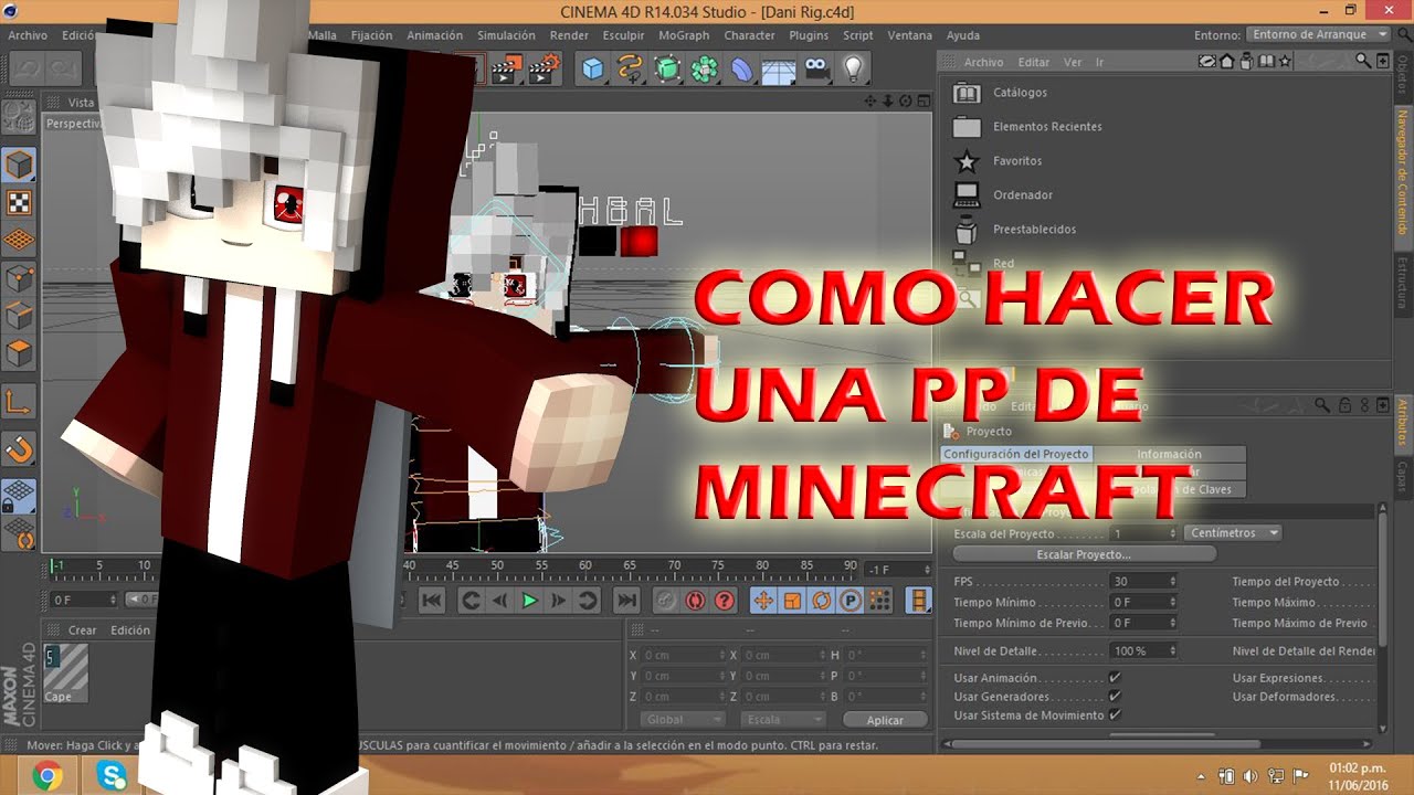 Como Hacer una PP de Minecraft / xDaniGam14 - YouTube