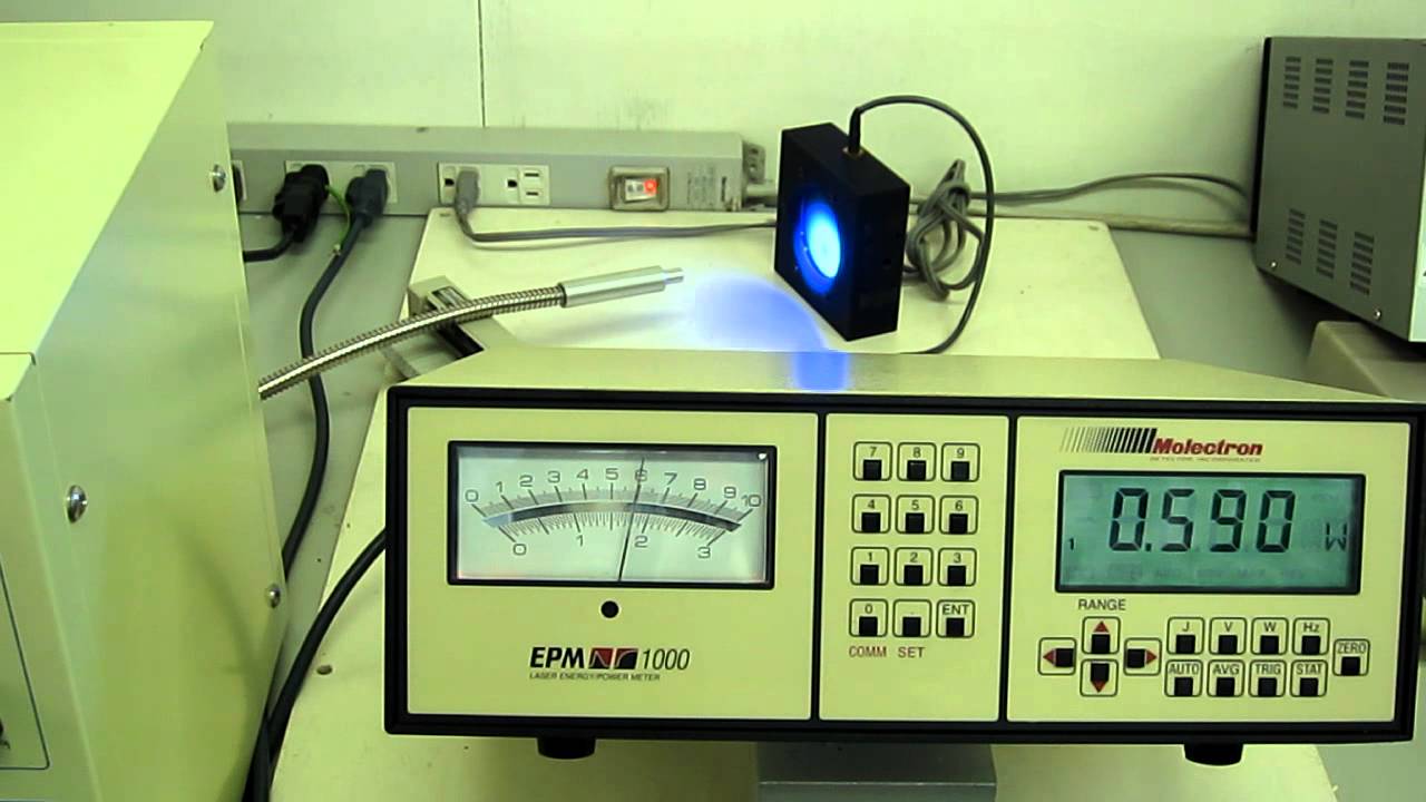 MOLECTRON EPM1000 Lasar energy/power meter 動作確認 - YouTube