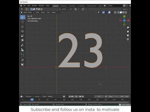 counting animation in blender #shorts - YouTube