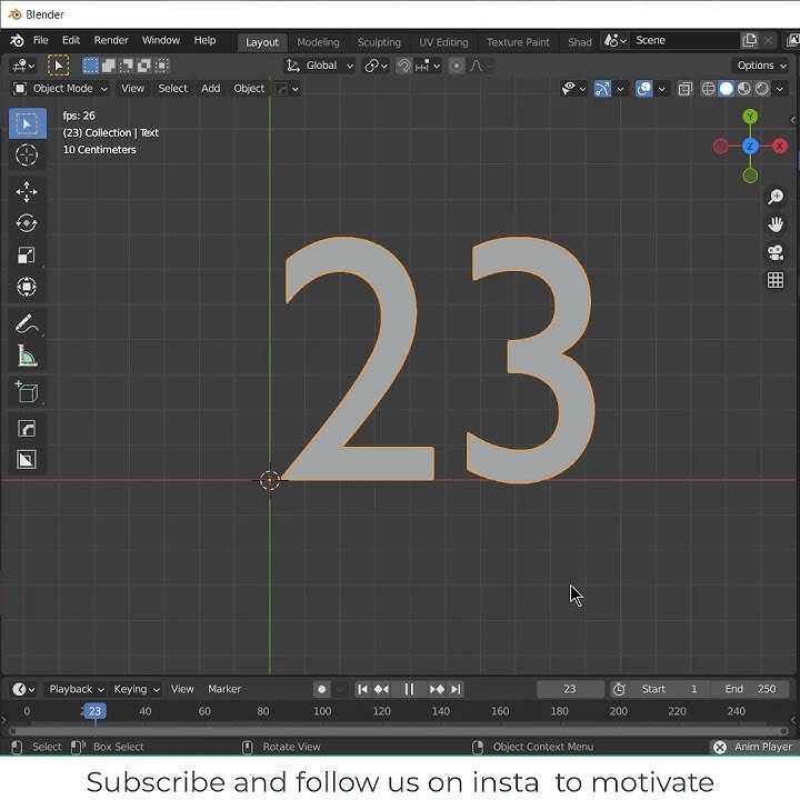 counting animation in blender #shorts - YouTube
