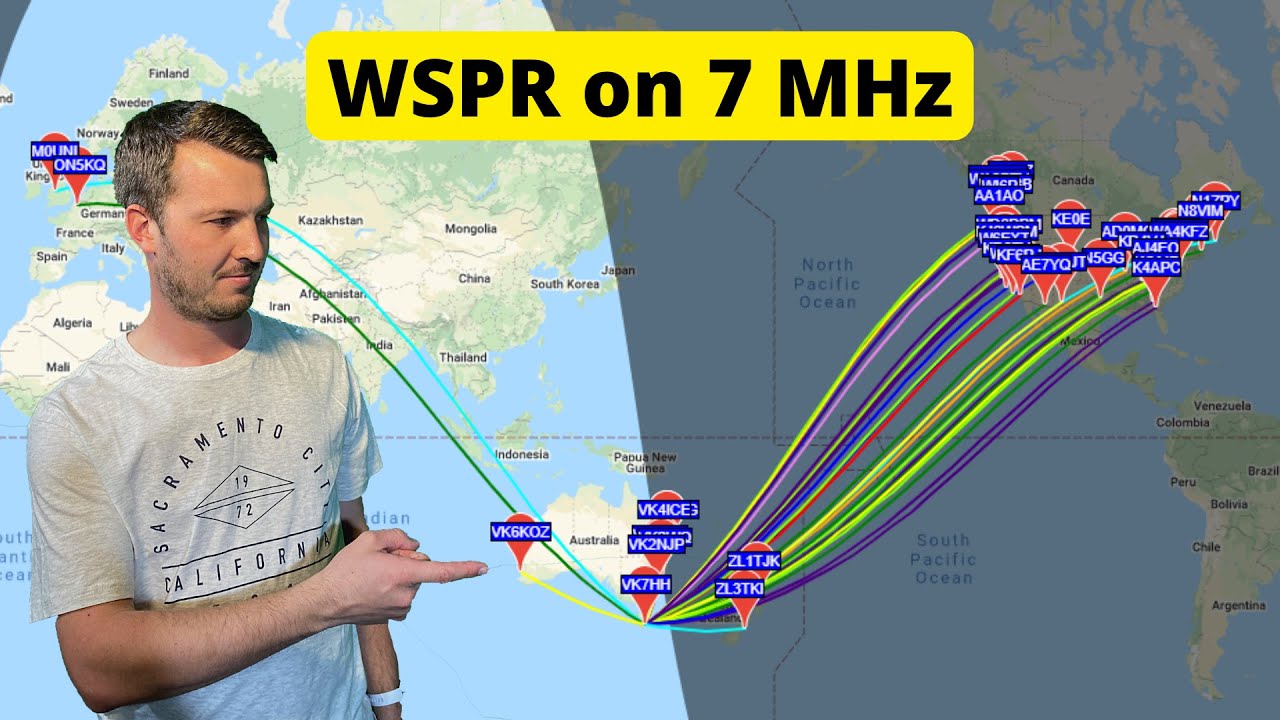Propagation using WSPR and a EFHW Antenna - YouTube