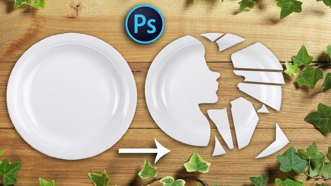 How to Create Face on Broken Plate And Make Something Creative || Adobe ...