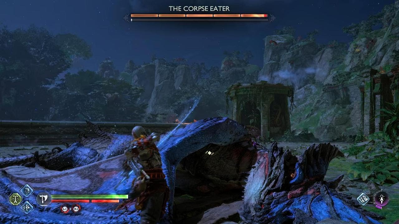 God of War Ragnarök - The Corpse Eater (Boss) (GMGOW Mode) - PS5 - YouTube