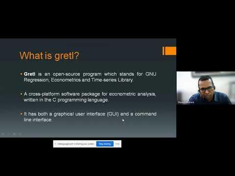 Simple Linear Regression Using GRETL - YouTube