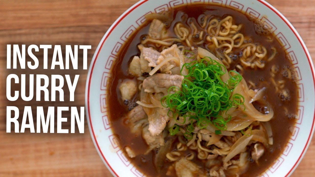 How to Make a Quick Curry Shoyu Ramen (BEST Instant Ramen Hack) - YouTube