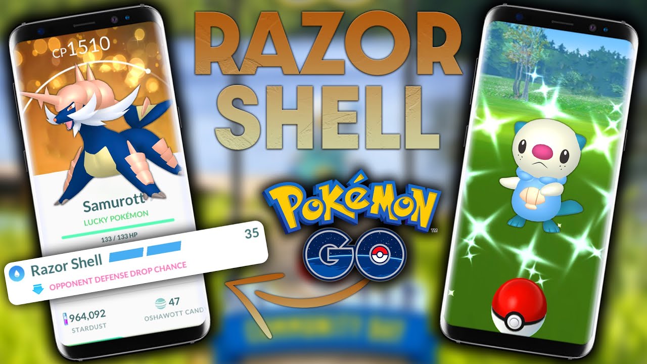 IS *RAZOR SHELL* GOOD on SAMUROTT in POKEMON GO! - YouTube