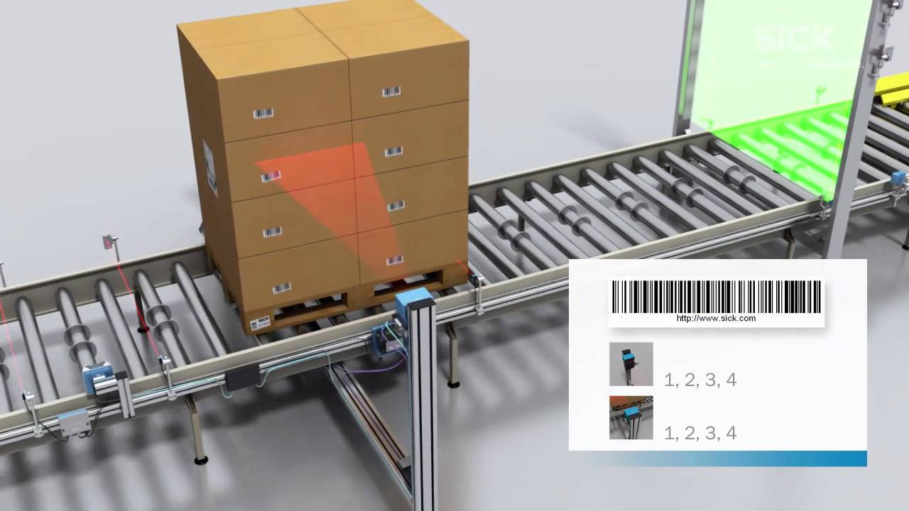4DPro: Palettenidentifikation mit Barcode und RFID | SICK AG - YouTube