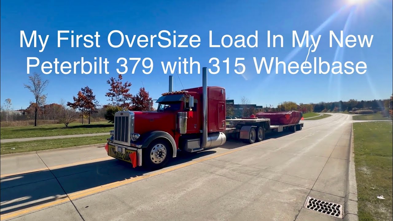 My First Oversized Load In My #peterbilt 379! #trucking #owneroperator ...