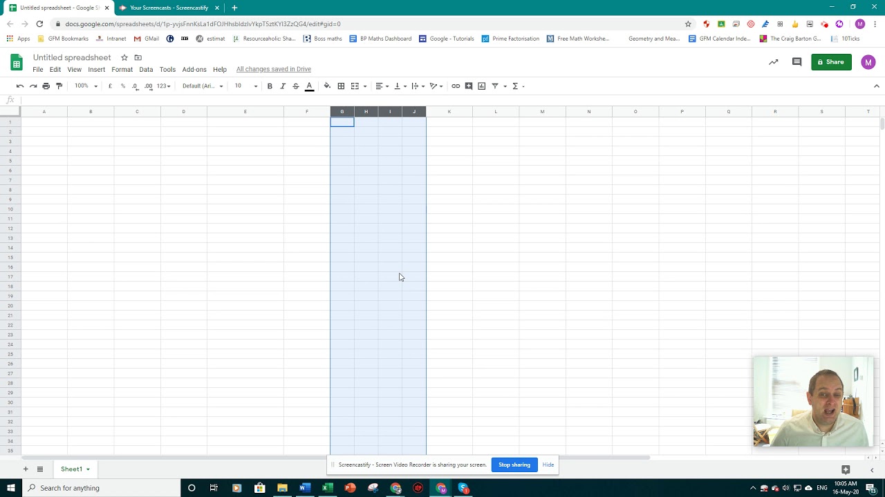 Adjusting Rows And Columns Youtube