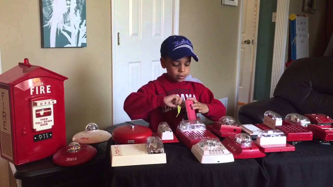 6 year old loves fire alarms II - YouTube