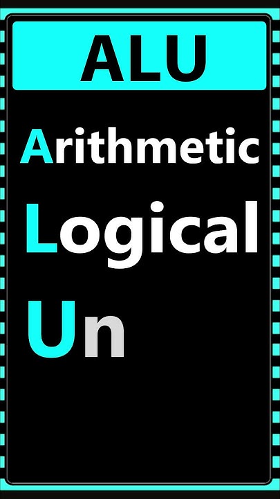 ALU Full form | Full form of ALU | #fullform #ALU #shorts - YouTube
