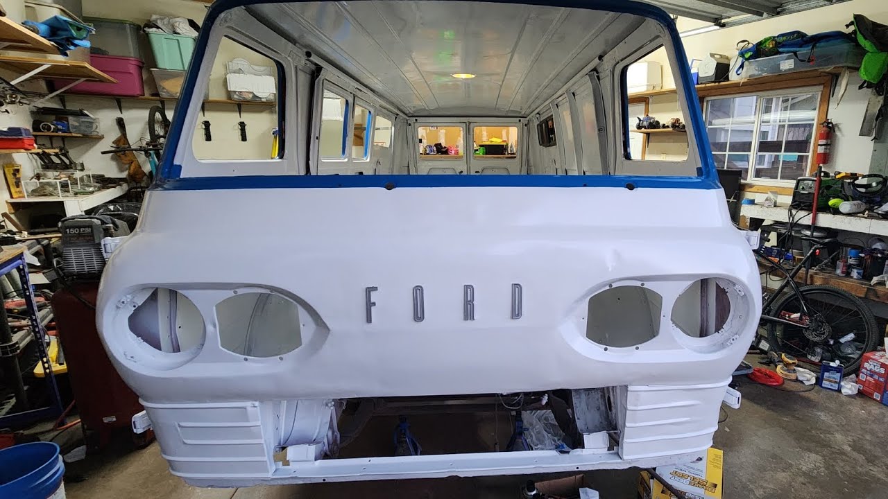 1967 Ford Econoline Van Restomod (Part 7)Paint - YouTube