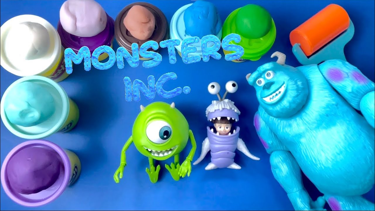 Satisfying Video | Monsters Inc. Cute Version in Clay Making Activity ...