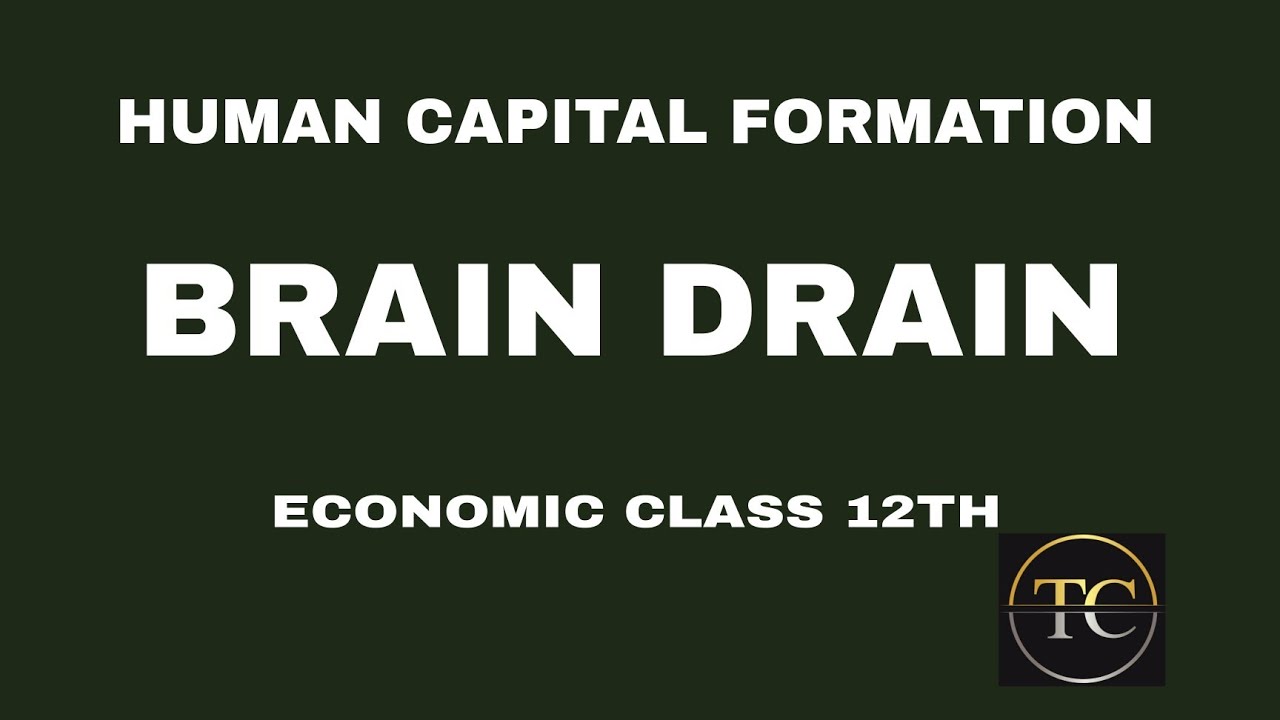 Brain Drain Human Capital Formation Class12 Economic CH 5 YouTube Brain Drain Human Capital Formation Class12 Economic CH 5 YouTube