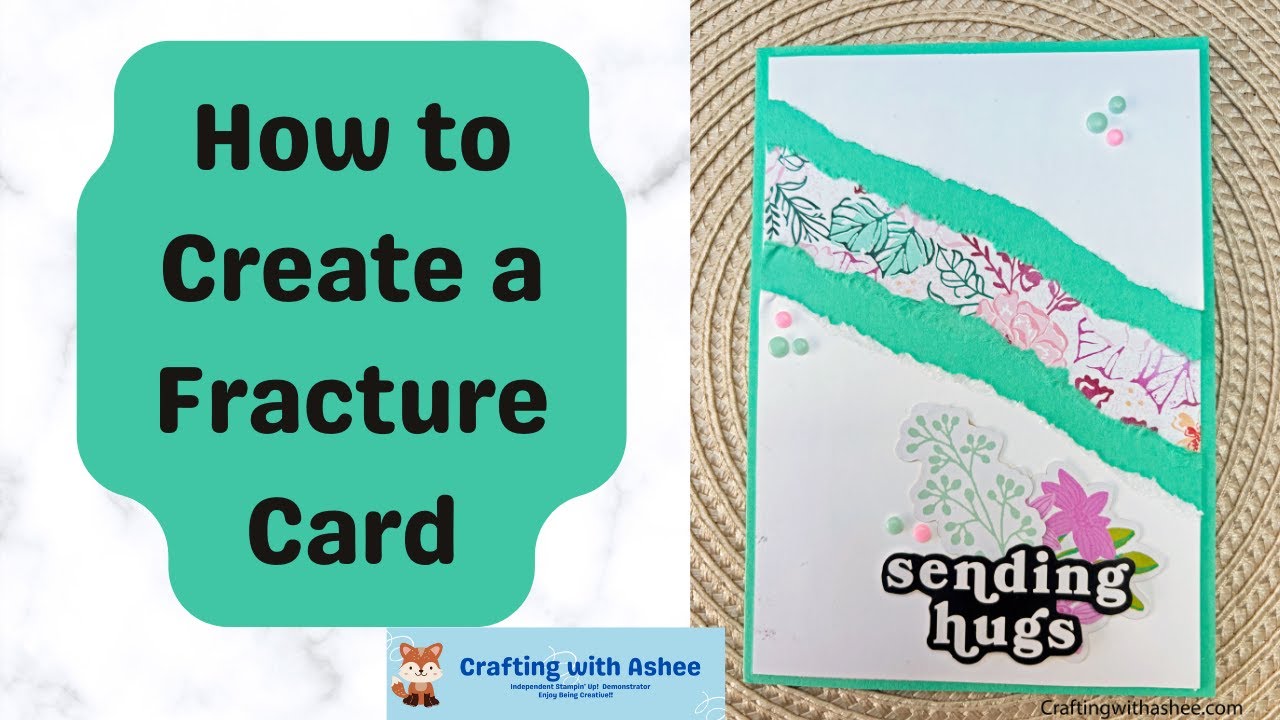 How to Create a Fracture Card - Unbound Beauty - Stampin' Up! - YouTube