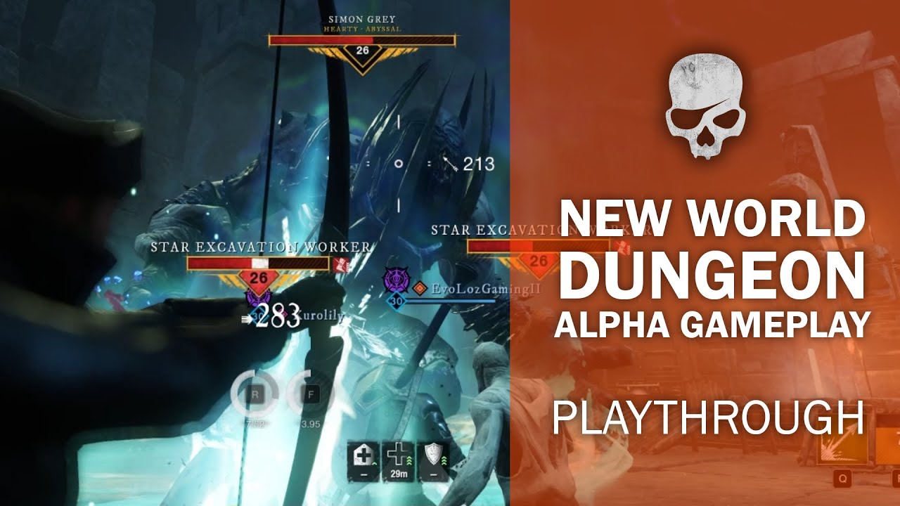 NEW WORLD MMO 🪓 Dungeon Gameplay - YouTube
