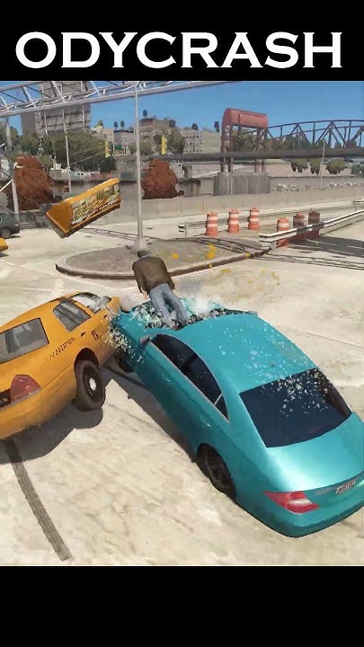 GTA 4 No seat belt car crash and ragdoll #gta4crashtesting #gtacrash # ...