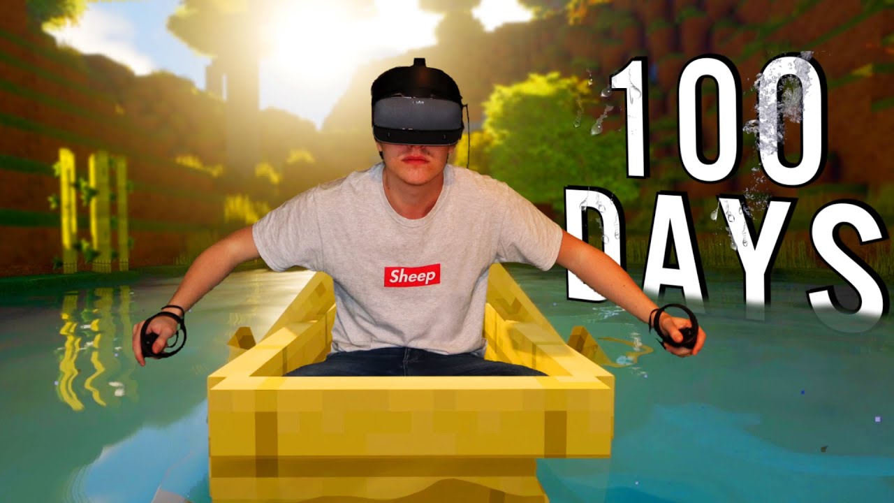 I Spent 100 Days In Realistic VR Minecraft - YouTube