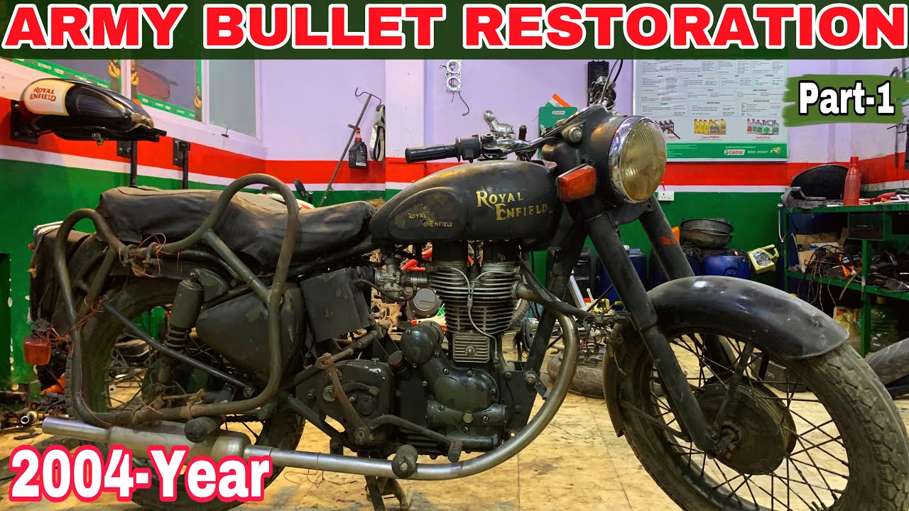 Army Disposal Bullet Restoration | PART-1 | NCR MOTORCYCLES | - YouTube