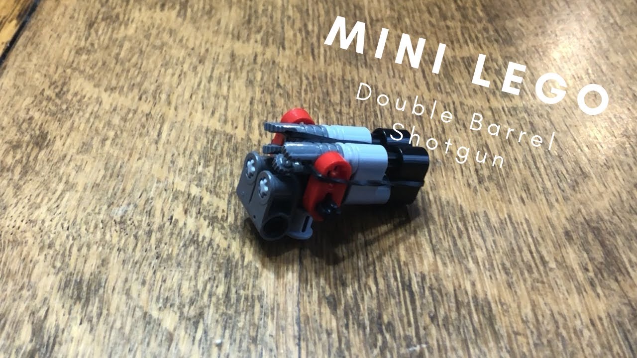 Mini Working LEGO Double Barrel Shotgun | Mini Lego Guns - YouTube