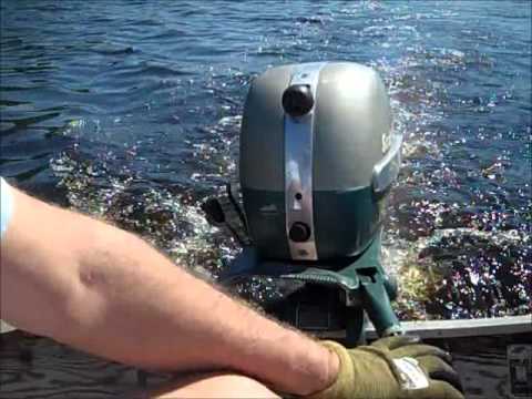Running an antique outboard 1953 Scott Atwater Scott-Atwater - YouTube