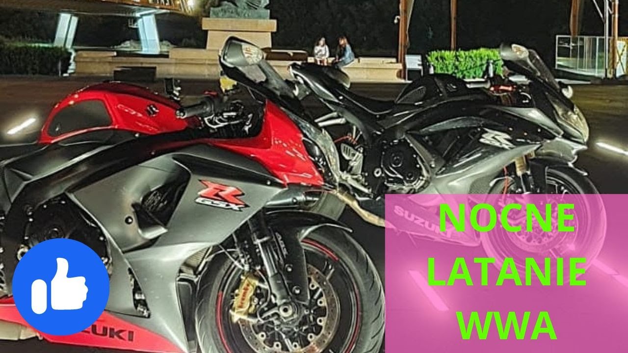 wheelie Nocne latanie motocykle Warszawa GSXR 1000 R1 zxr10 - YouTube