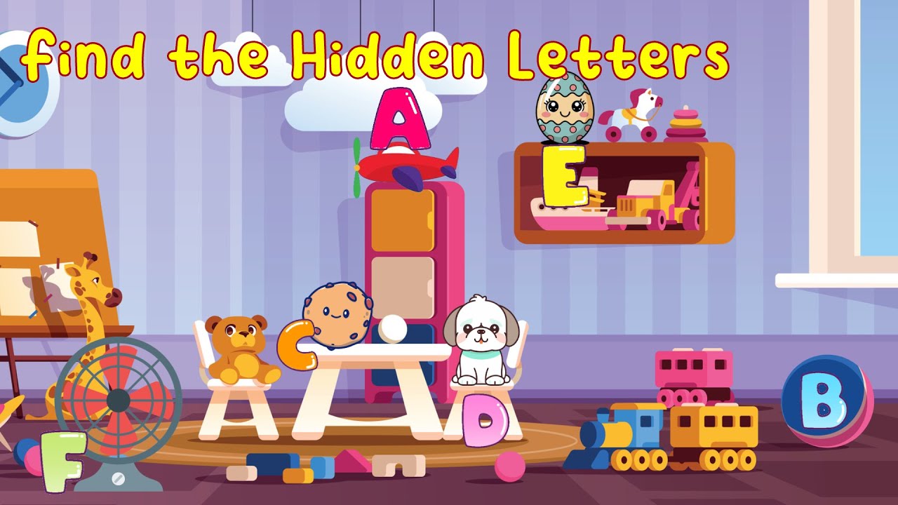 Find the Hidden Letters A-F 🔍 | Alphabet Game for Kids | Kidzstation ...