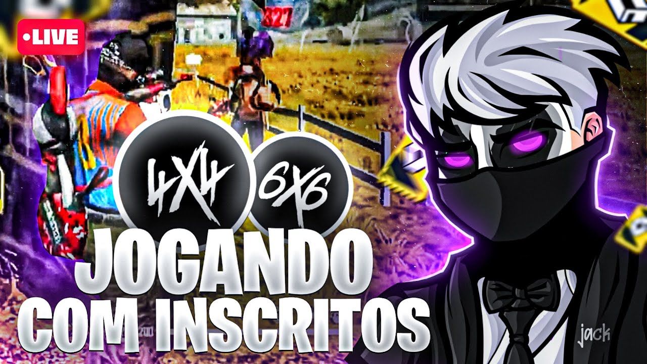 🔴LIVE FF🔴FREE FIRE AO VIVO🔴FF AO VIVO🔴JOGANDO COM INSCRITOS🔴SALAS ...