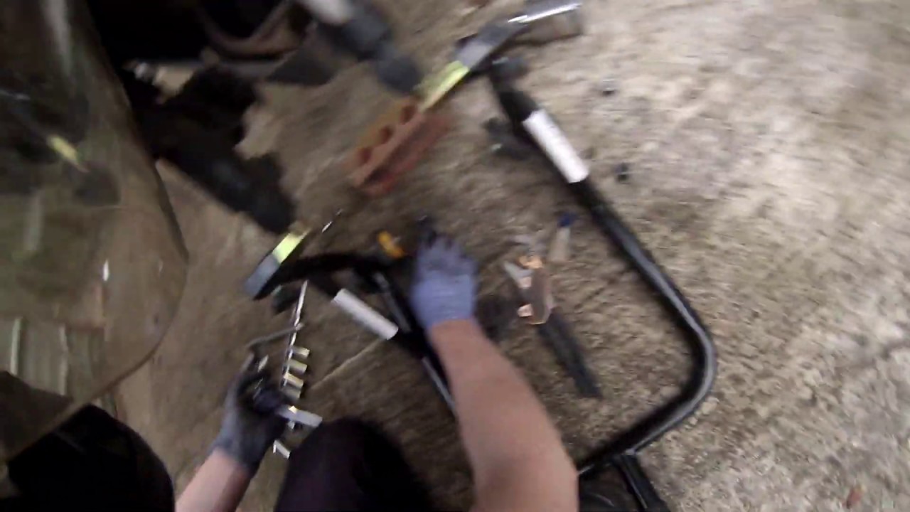 Replacing Front Brake Pads And Rotor On Ninja 300, part 3 of 5 - YouTube